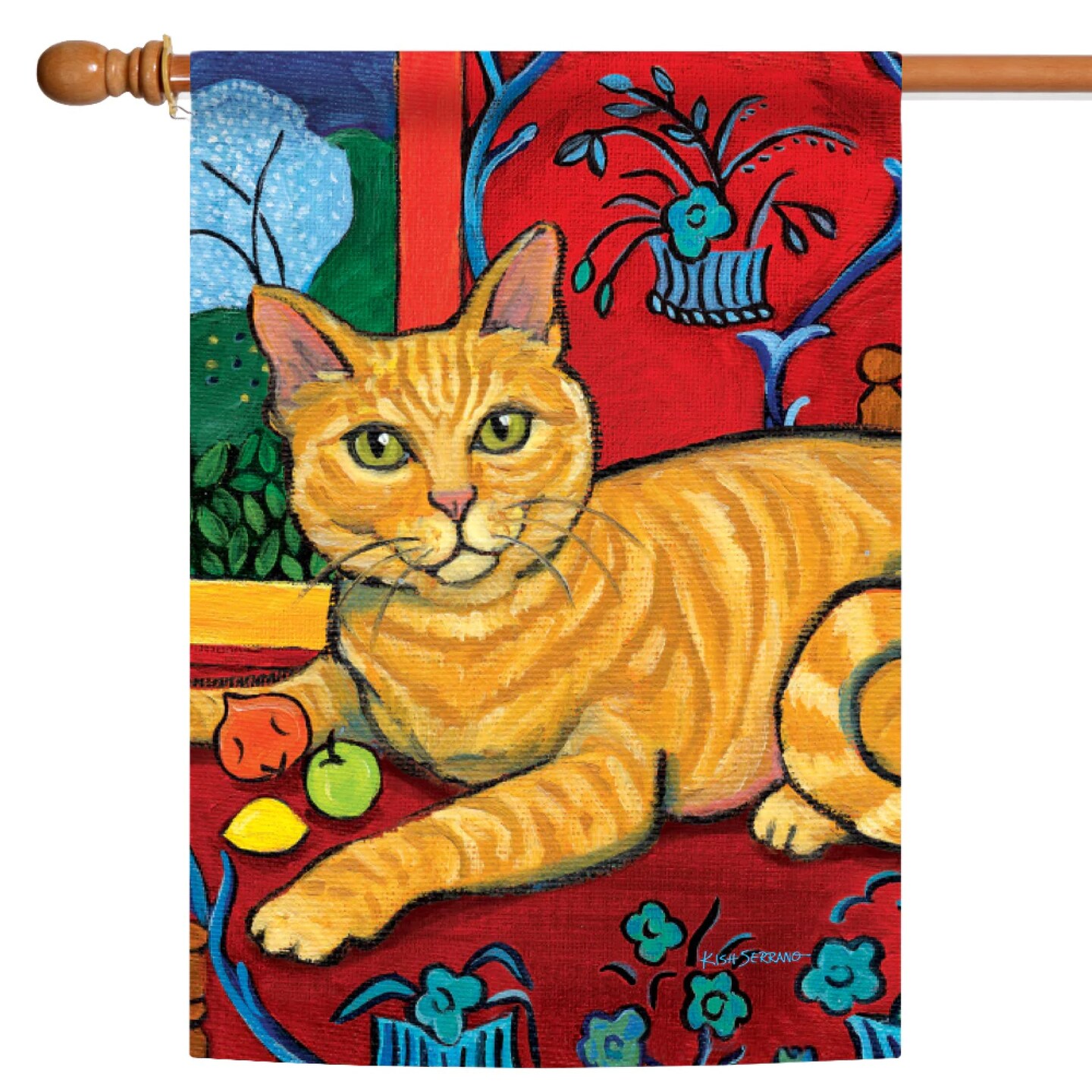 Toland Home Garden Tabby Cat Outdoor House Flag 40" x 28" | Michaels