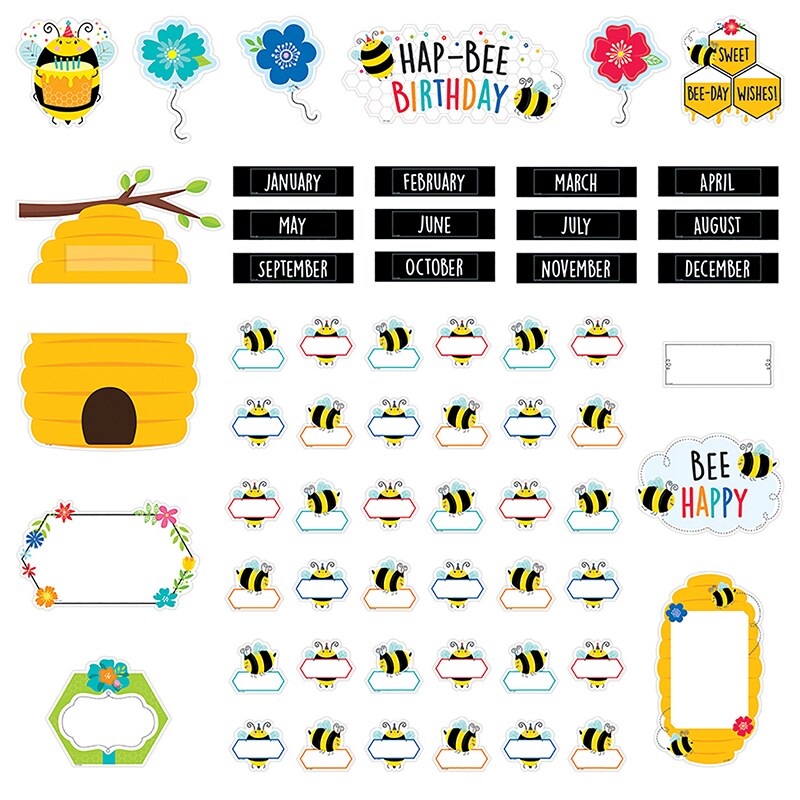 Busy Bees Birthday Bees Mini Bulletin Board Set | Michaels