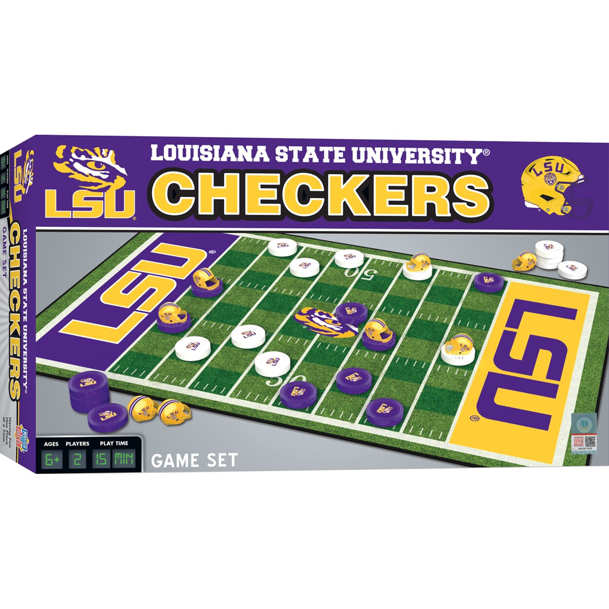 Masterpieces Officially licensed NCAA LSU Tigers Checkers Board Game ...