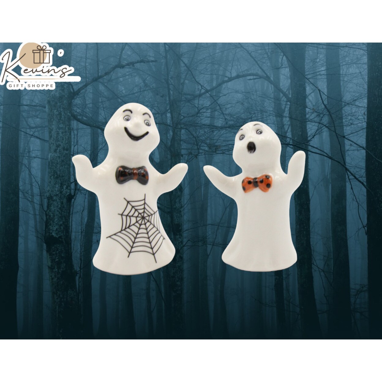 Ceramic Halloween Decor Casper the Ghost Salt And Pepper Shakers, Home ...