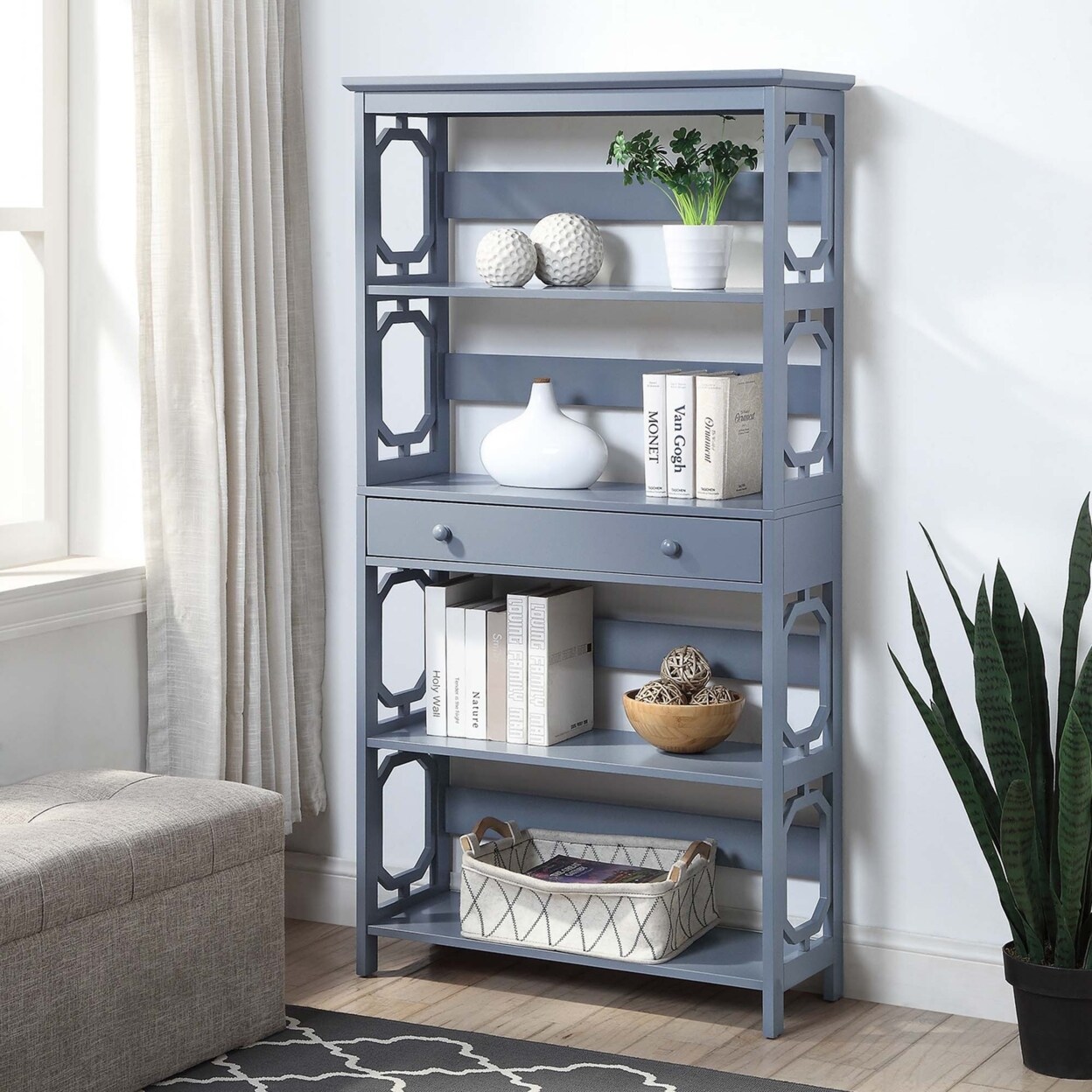 Convenience Concepts Omega 5 Tier Bookcase with Drawer | Michaels