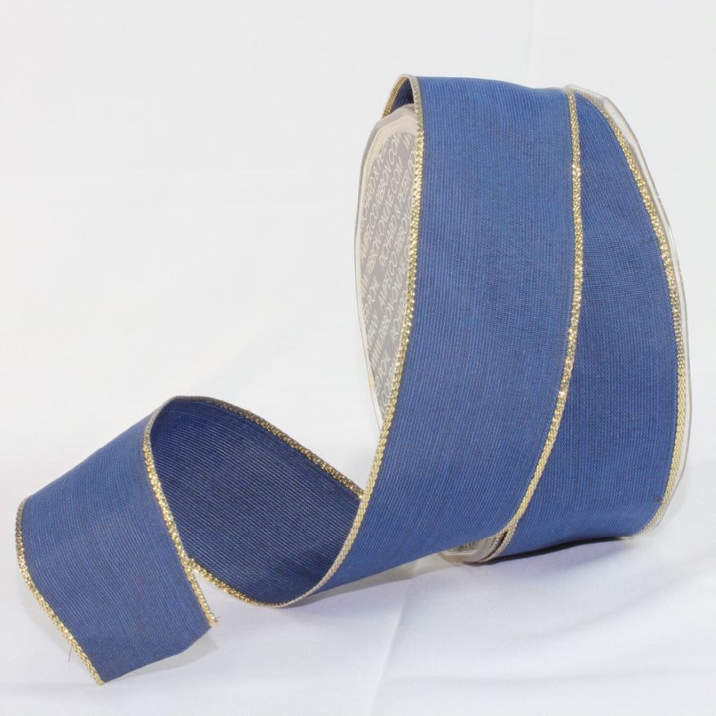 The Ribbon People Navy Blue and Gold Solid Wired Craft Ribbon 1.5" x 27 ...