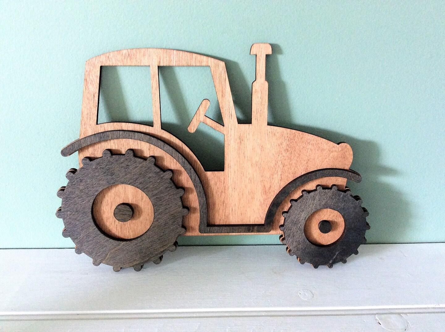 Wooden Tractor, Farm Theme Nursery, Rustic Farmhouse Home Decor ...