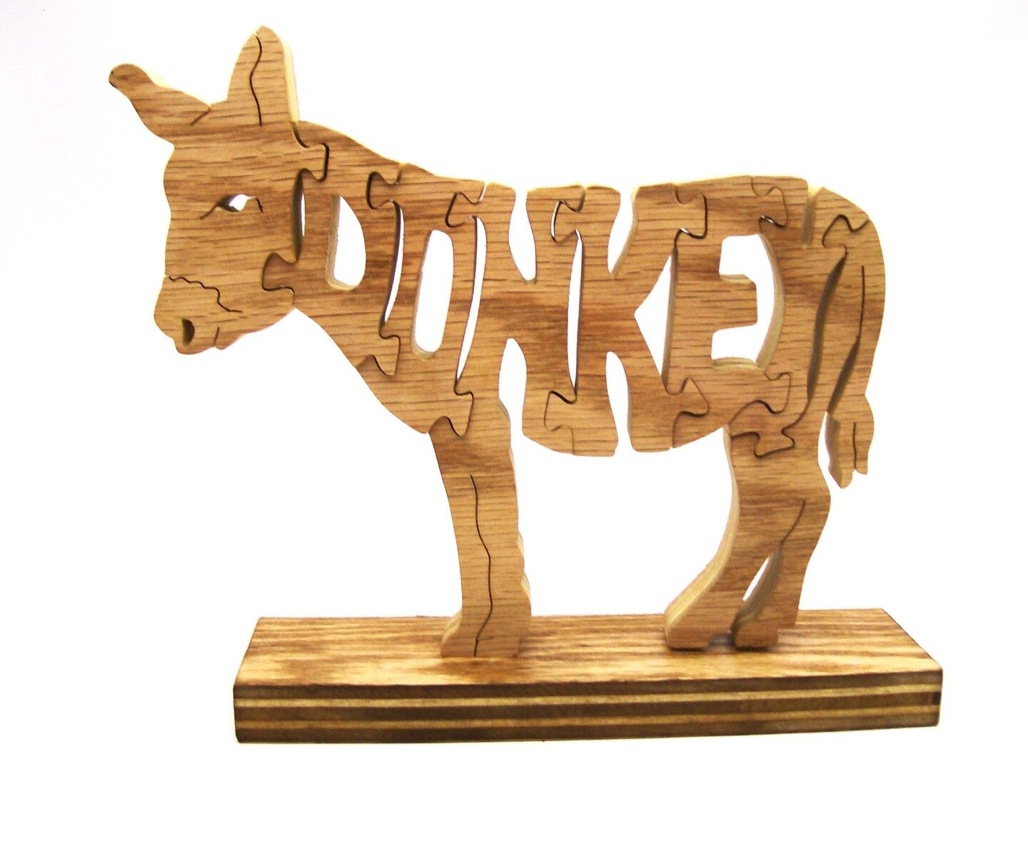 Donkey, Donkey puzzle, Wooden horse puzzle, adult puzzle, kids puzzle ...