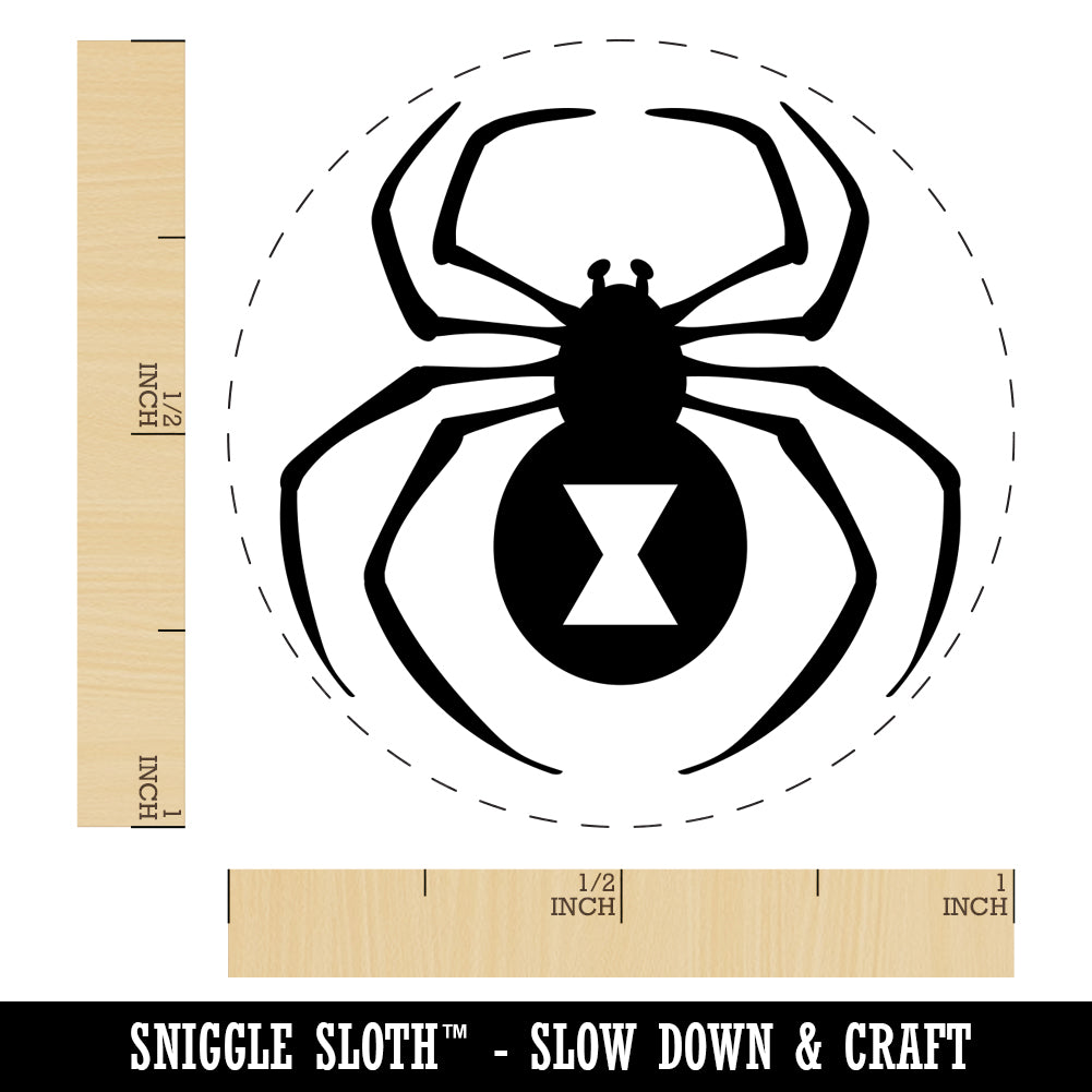 Black Widow Spider Self-Inking Rubber Stamp for Stamping Crafting ...