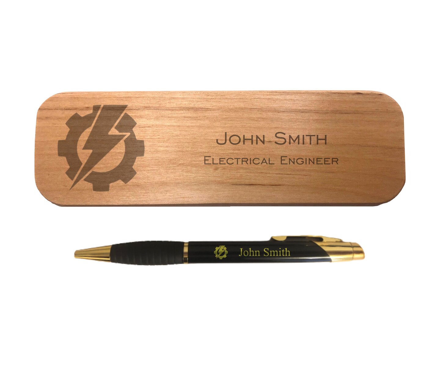 Personalized Electrical Engineer Engraved Coated Brass Pen with Case ...