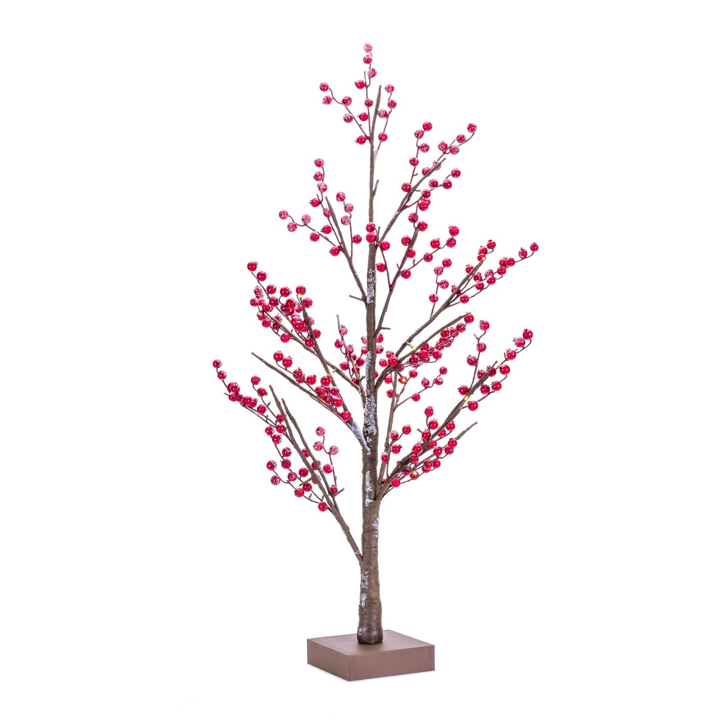 Melrose 3' LED Lighted Berry Tabletop Christmas Tree | Michaels