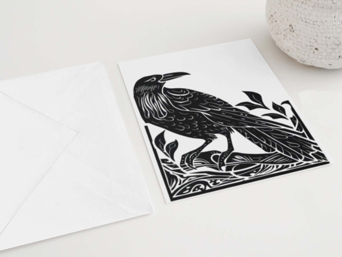 Raven Cards, Birthday Greeting Cards, Invitation Cards, Blank Art Cards ...