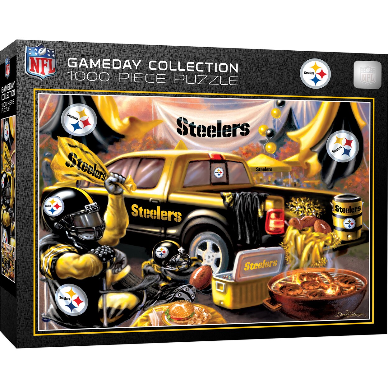 Masterpieces 1000 Piece Jigsaw Puzzle - NFL Pittsburgh Steelers Gameday ...