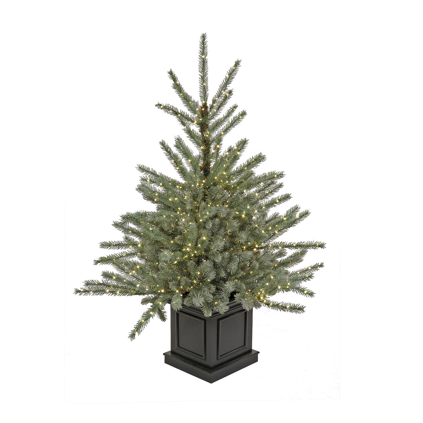 4 ft. Pre-Lit Christmas Blue Evergreen Entrance Tree | Michaels
