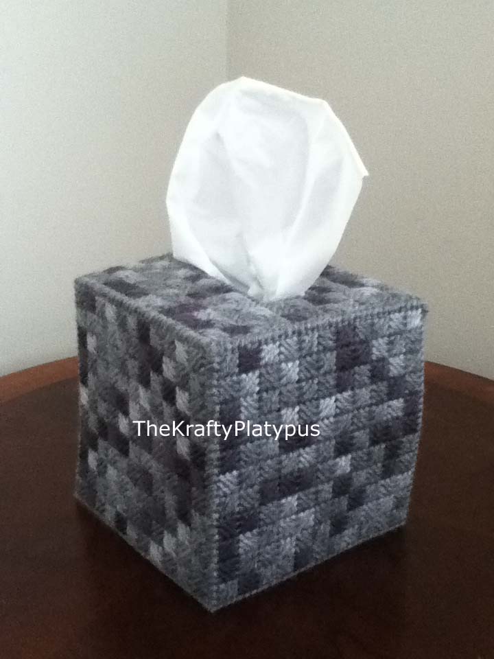 Minecraft Tissue Box Cover - Cobblestone | MakerPlace by Michaels