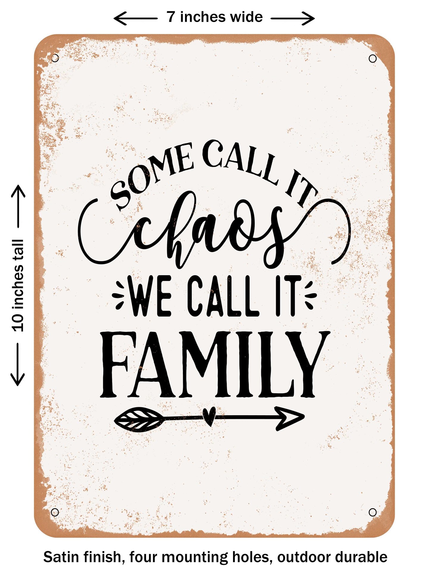DECORATIVE METAL SIGN - Some Call It Chaos We Call It Family - 4 ...