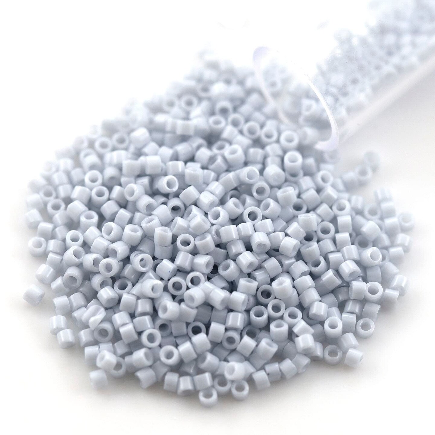 Miyuki Delica Seed Bead 11/0 Light Grey Glazed Luster Opaque | Michaels