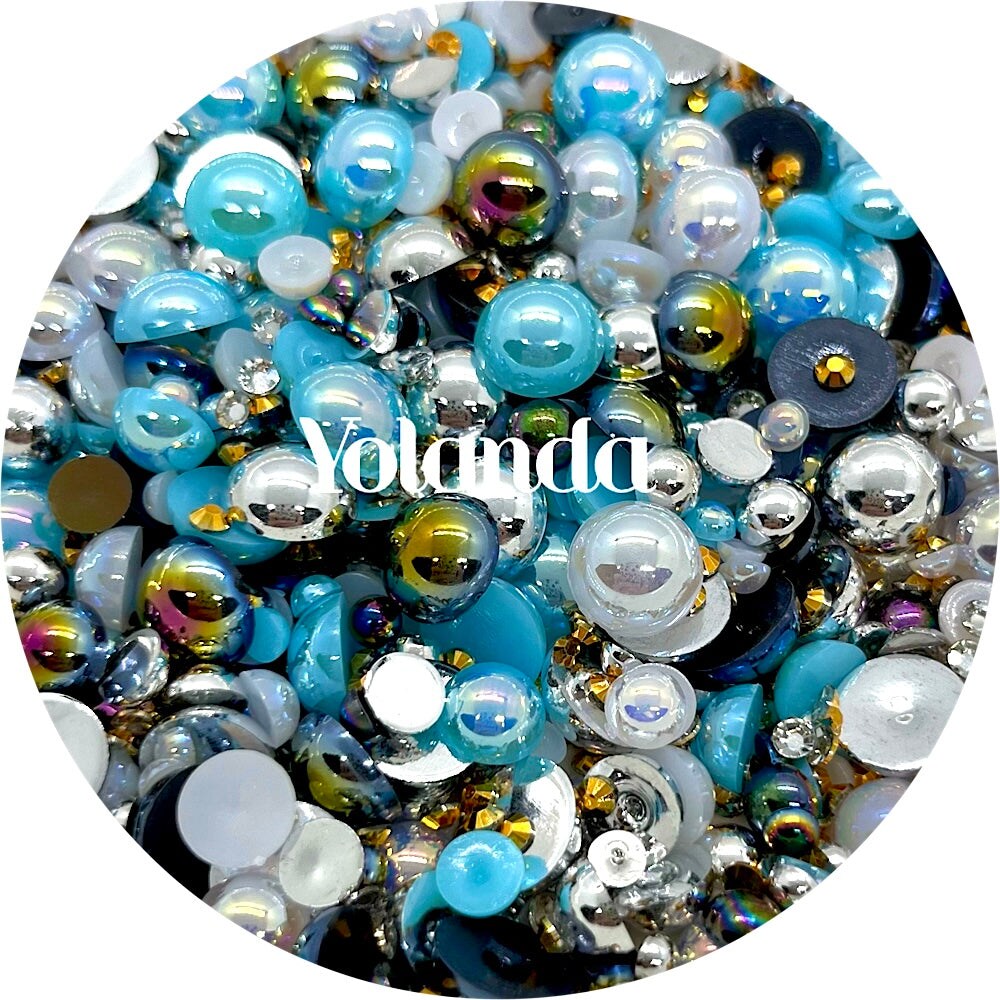 Flatback Pearl & Rhinestone Mix - Yolanda by Glitter Heart Co.™ | Michaels