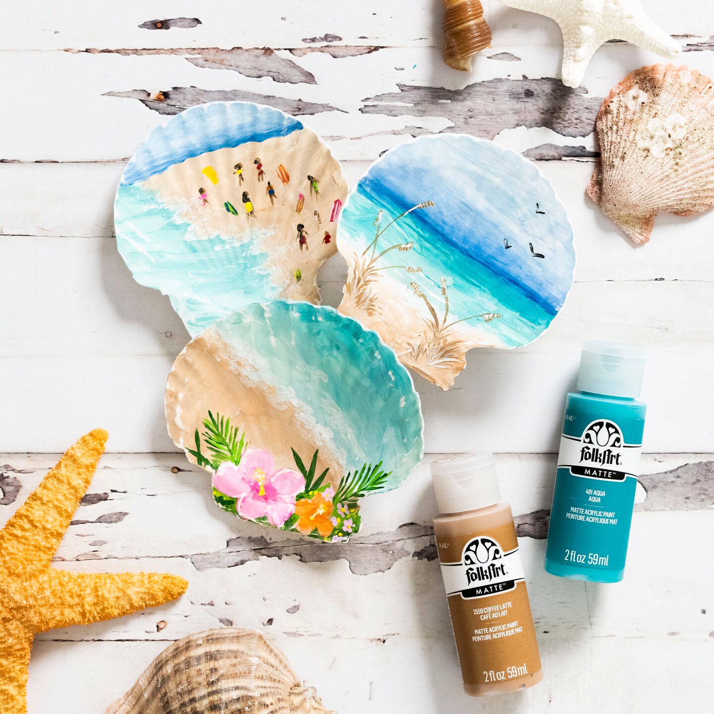 Seashore Seashells with FolkArt® | Classes | Michaels