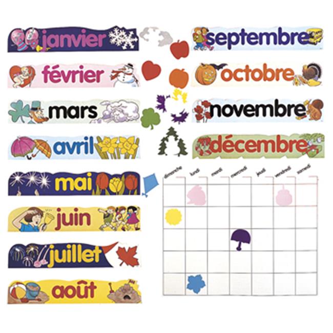 Roylco Roylco French Calendar Set 12 Grids- 100 Stickers | Michaels
