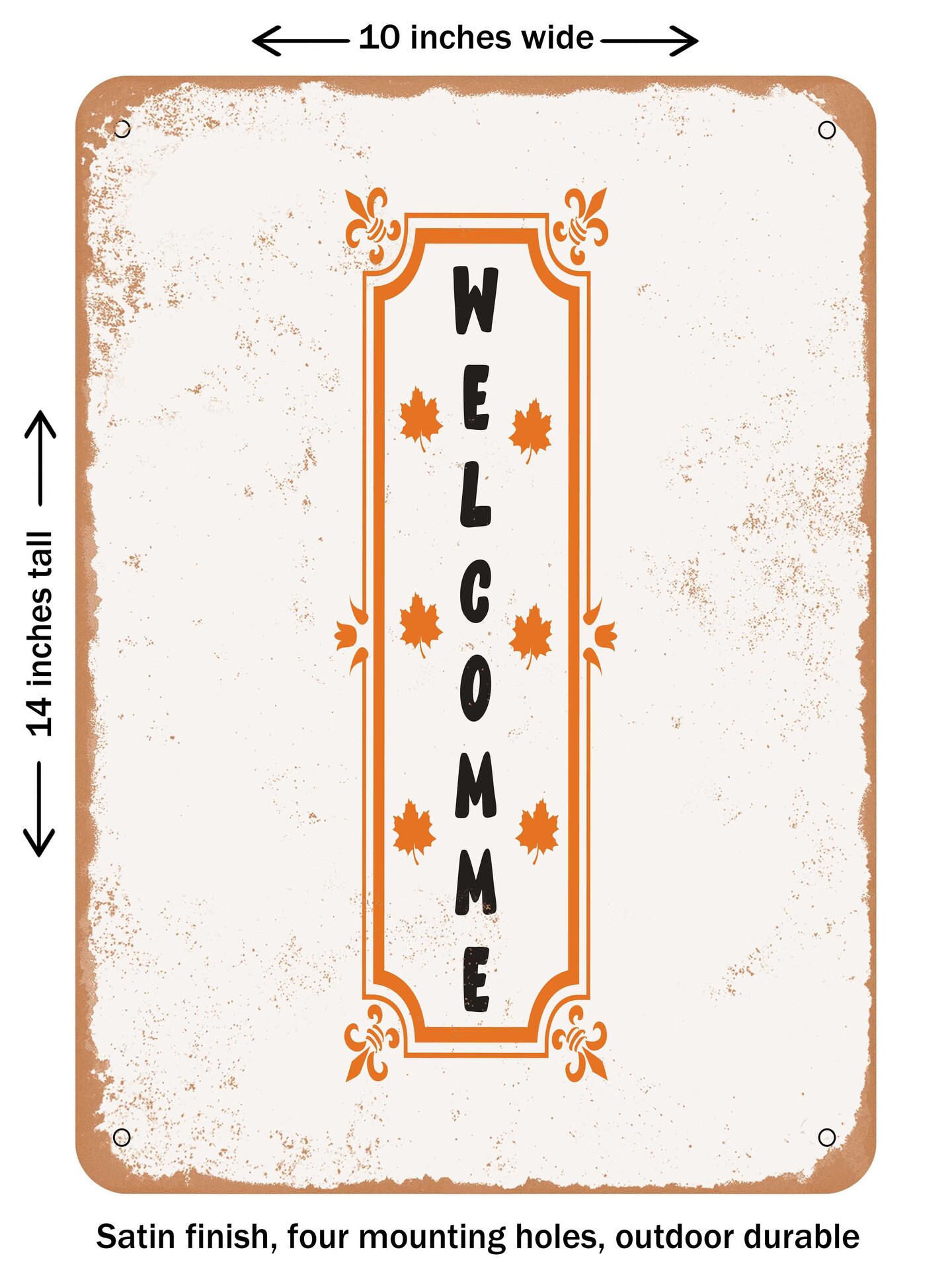 DECORATIVE METAL SIGN - Welcome1 - Vintage Rusty Look | Michaels
