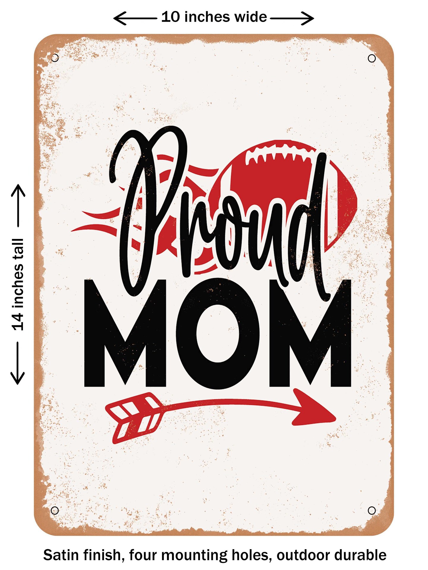 DECORATIVE METAL SIGN - Proud Mom - Vintage Rusty Look | Michaels