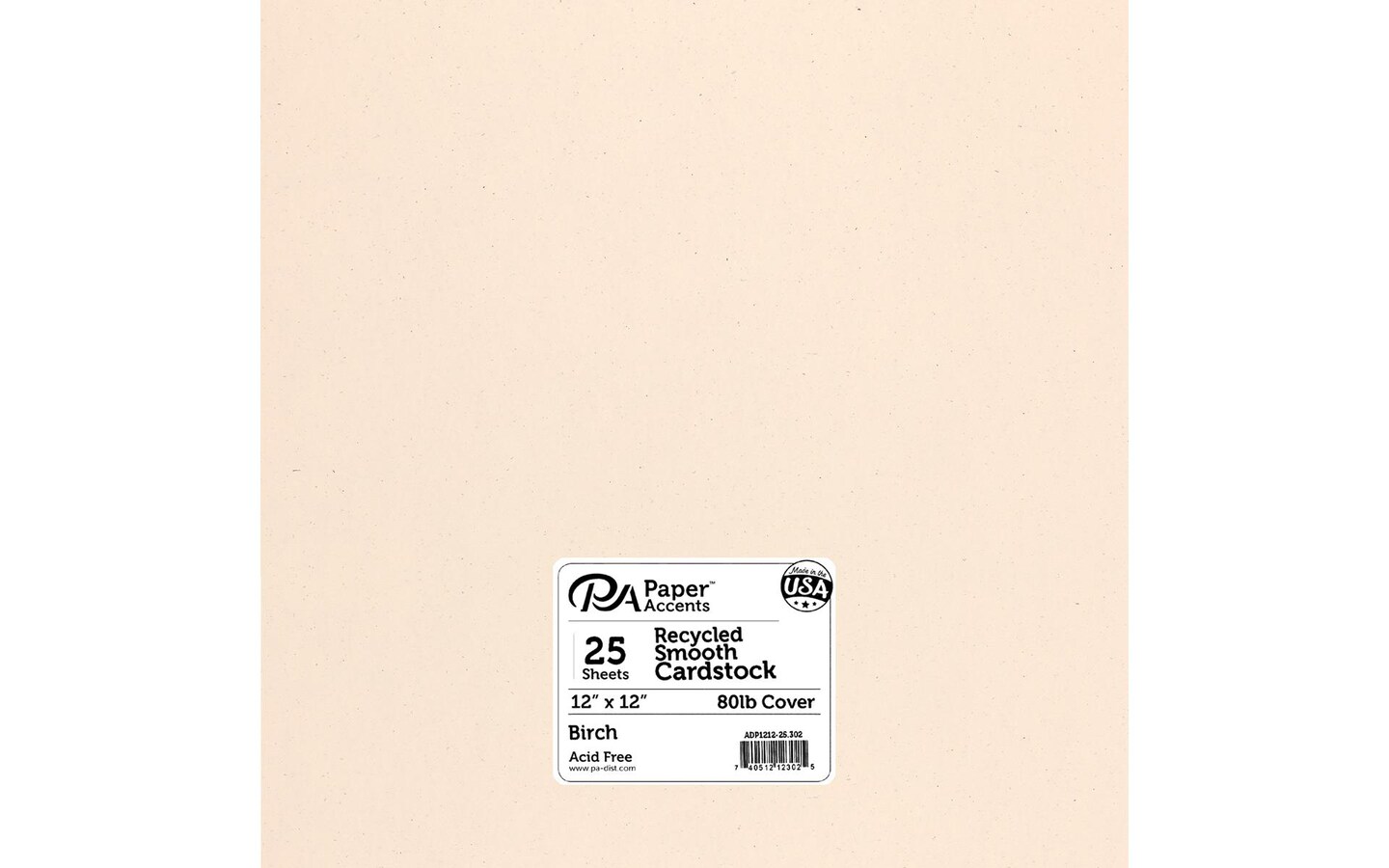 PA Paper Accents Recycled Cardstock 12" x 12" Dijon, 80lb colored ...