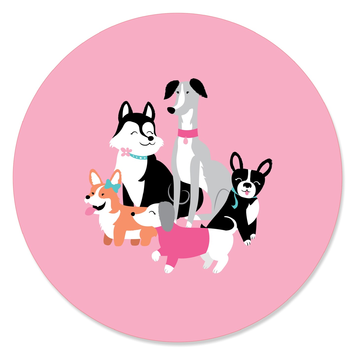Big Dot of Happiness Pawty Like a Puppy Girl - Pink Dog Baby Shower or ...