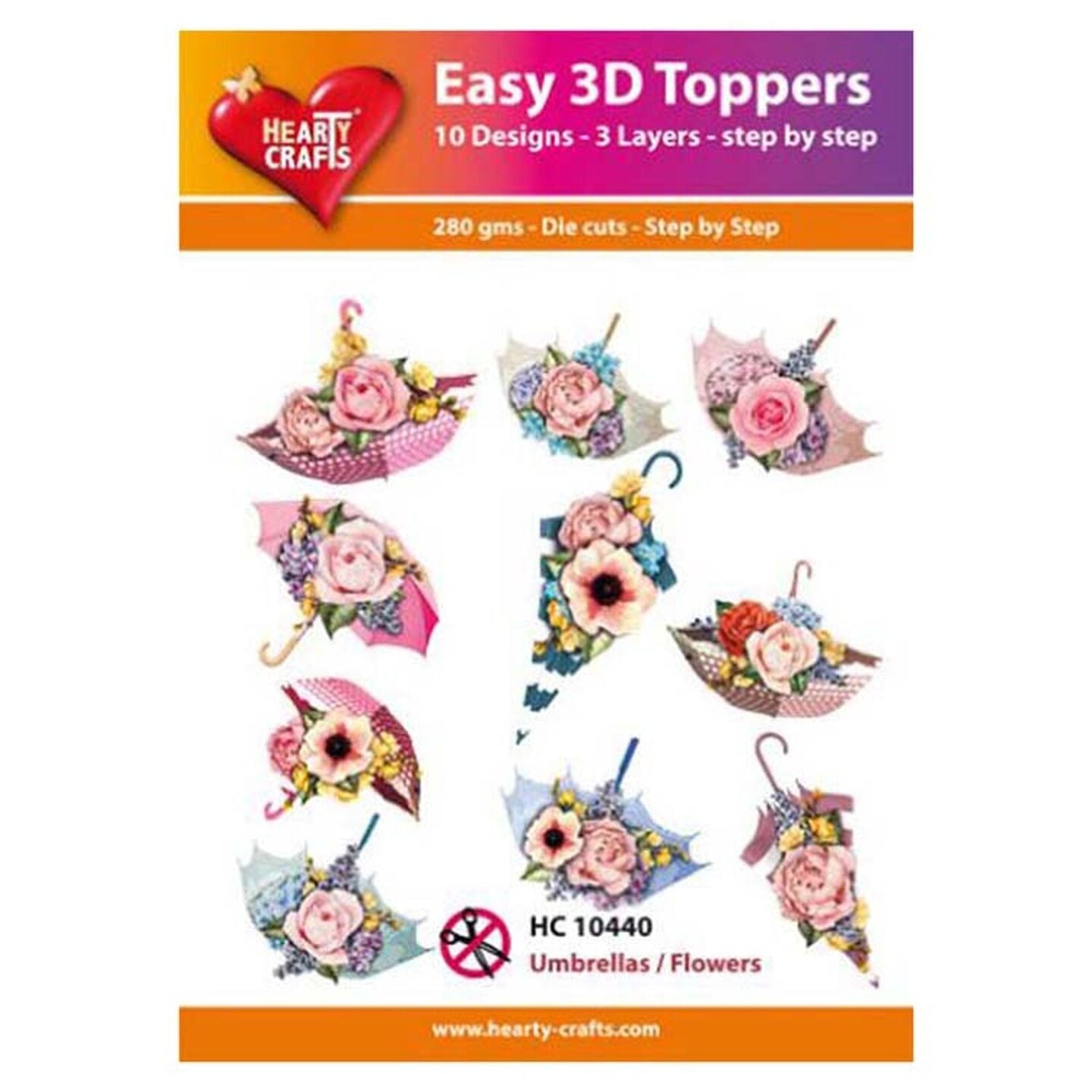 Hearty Crafts Easy 3D Toppers Umbrellas & Flowers | Michaels