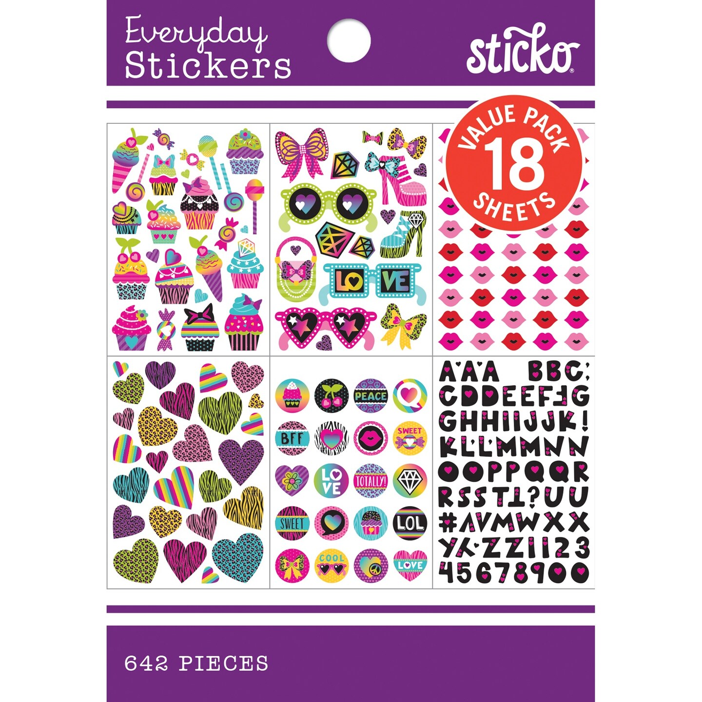 Sticko Themed Sticker Pad-Girly Icons | Michaels
