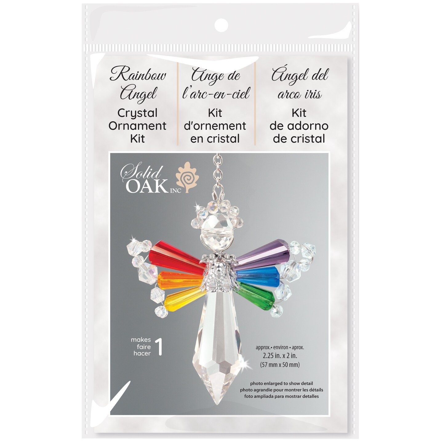 Solid Oak Birthstone Angel Crystal Suncatcher Ornament Kit | Michaels