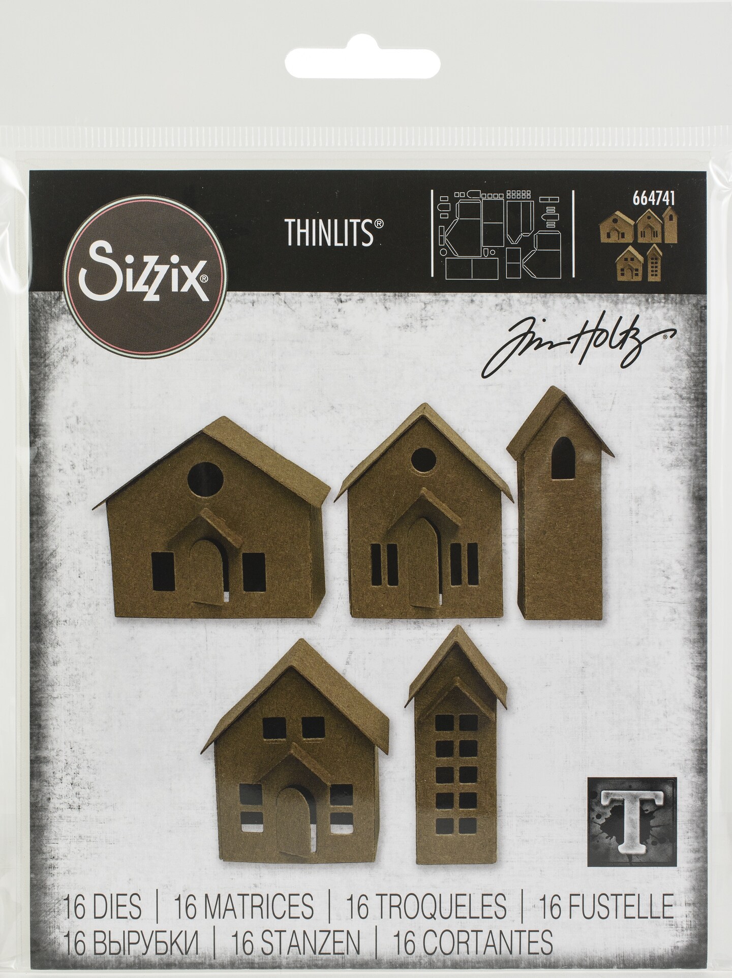 Sizzix Thinlits Dies By Tim Holtz 16/Pkg-Paper Village | Michaels