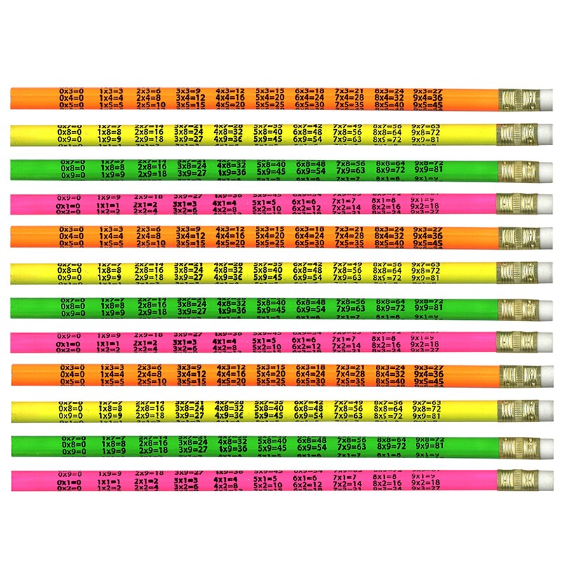 Multiplication Pencils, Pack of 12 | Michaels