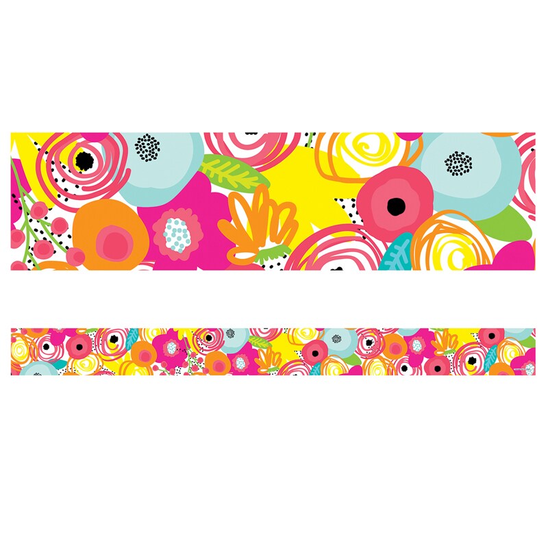 Simply Stylish Tropical Floral Straight Border, 36 Feet | Michaels Simply Stylish Tropical Floral Straight Border, 36 Feet | Michaels