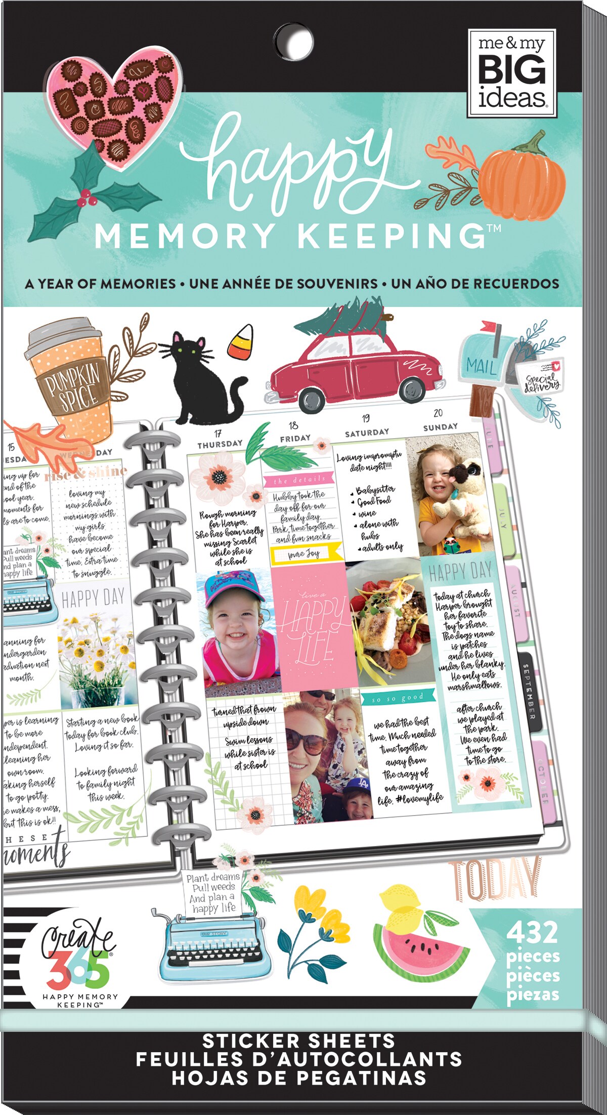 Happy Memory Keeping Sticker Value Pack-A Year Of Memories, 432/Pkg ...
