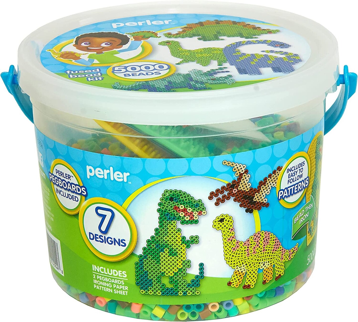 Perler Fused Bead Bucket Kit-Dinosaur | Michaels