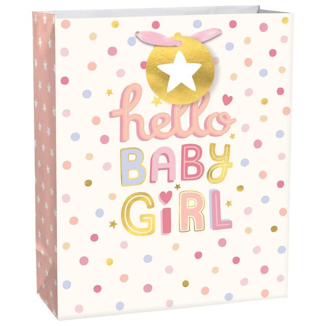 Hello Baby Girl Dots Bag - Large | Michaels