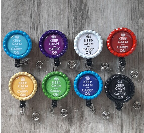 Keep Calm Carry On Badge Reel | MakerPlace by Michaels