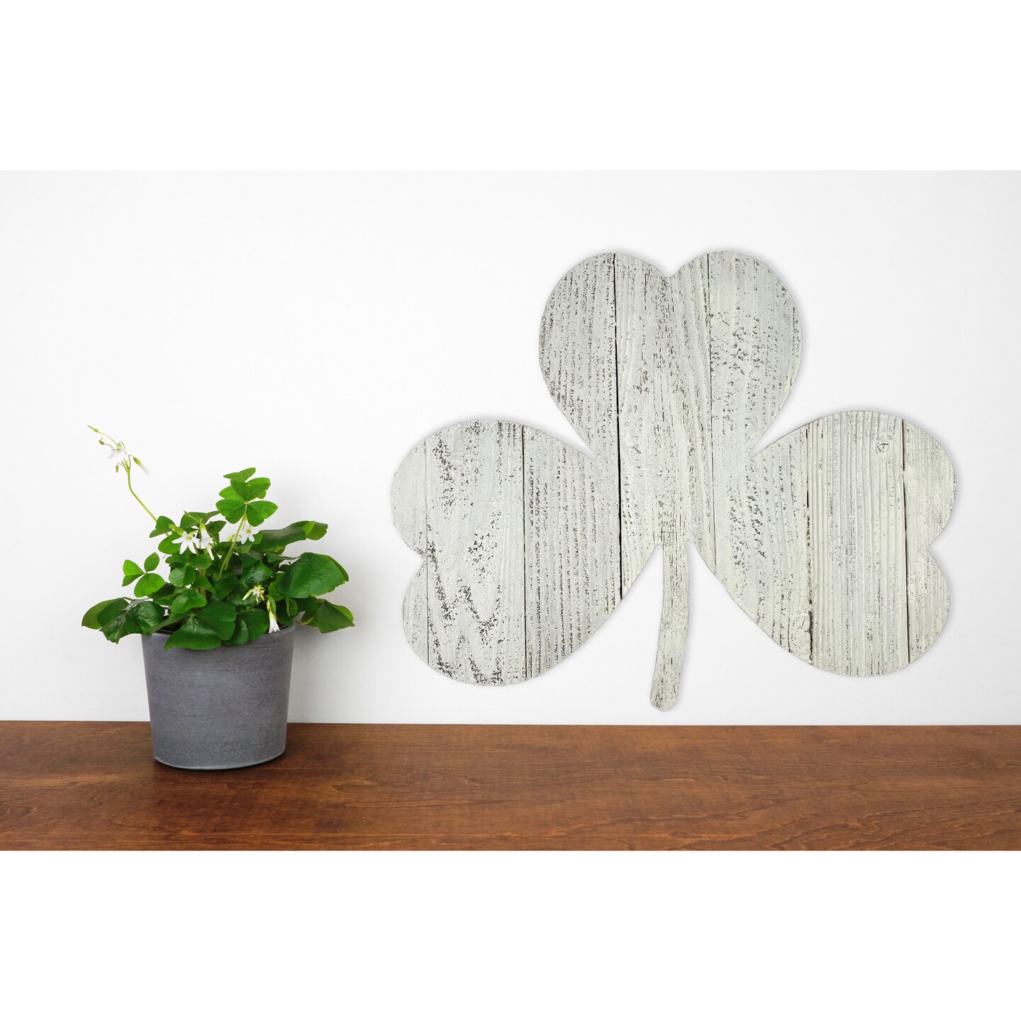Rustic Farmhouse Indoor/Outdoor Reclaimed Wood Shamrock | Michaels