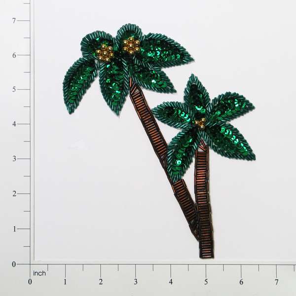 Palm Trees Sequin Applique/Patch 7" x 5 1/4" | Michaels
