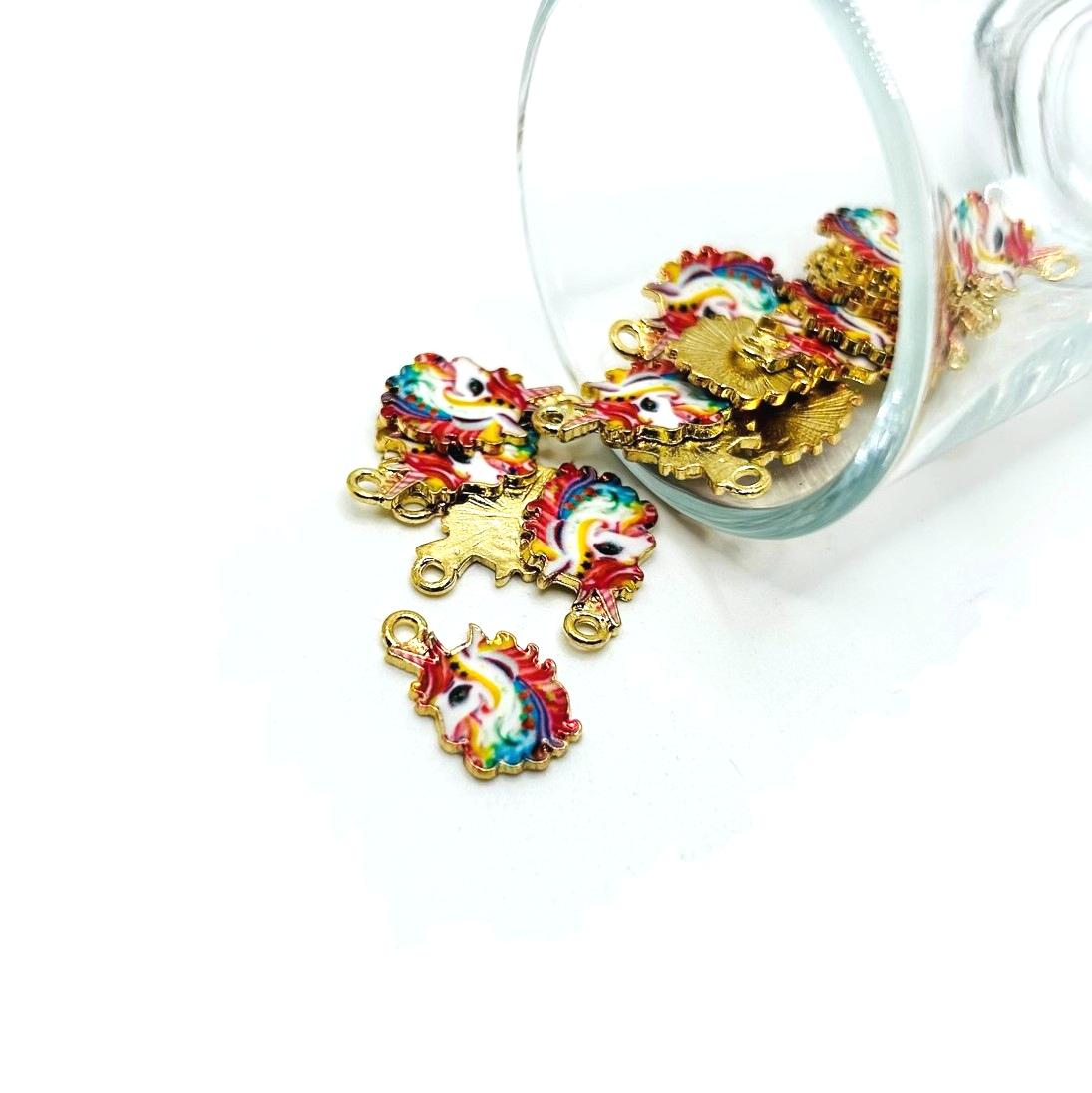 4, 20 or 50 Pieces: Rainbow Unicorn Head Charms | Michaels
