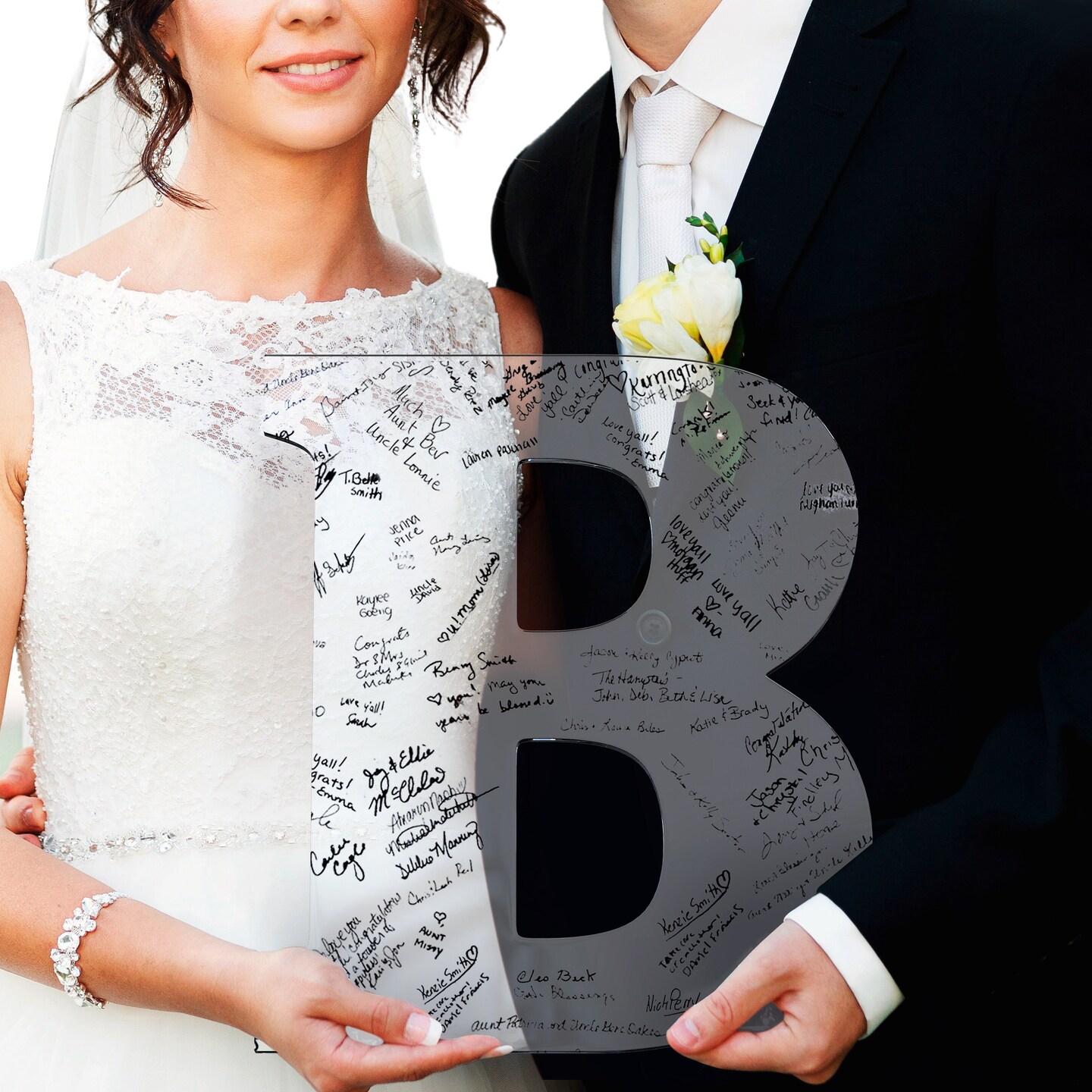 7Penn Big Letters for Guest Book Signing - 22 Inch Acrylic Marquee ...