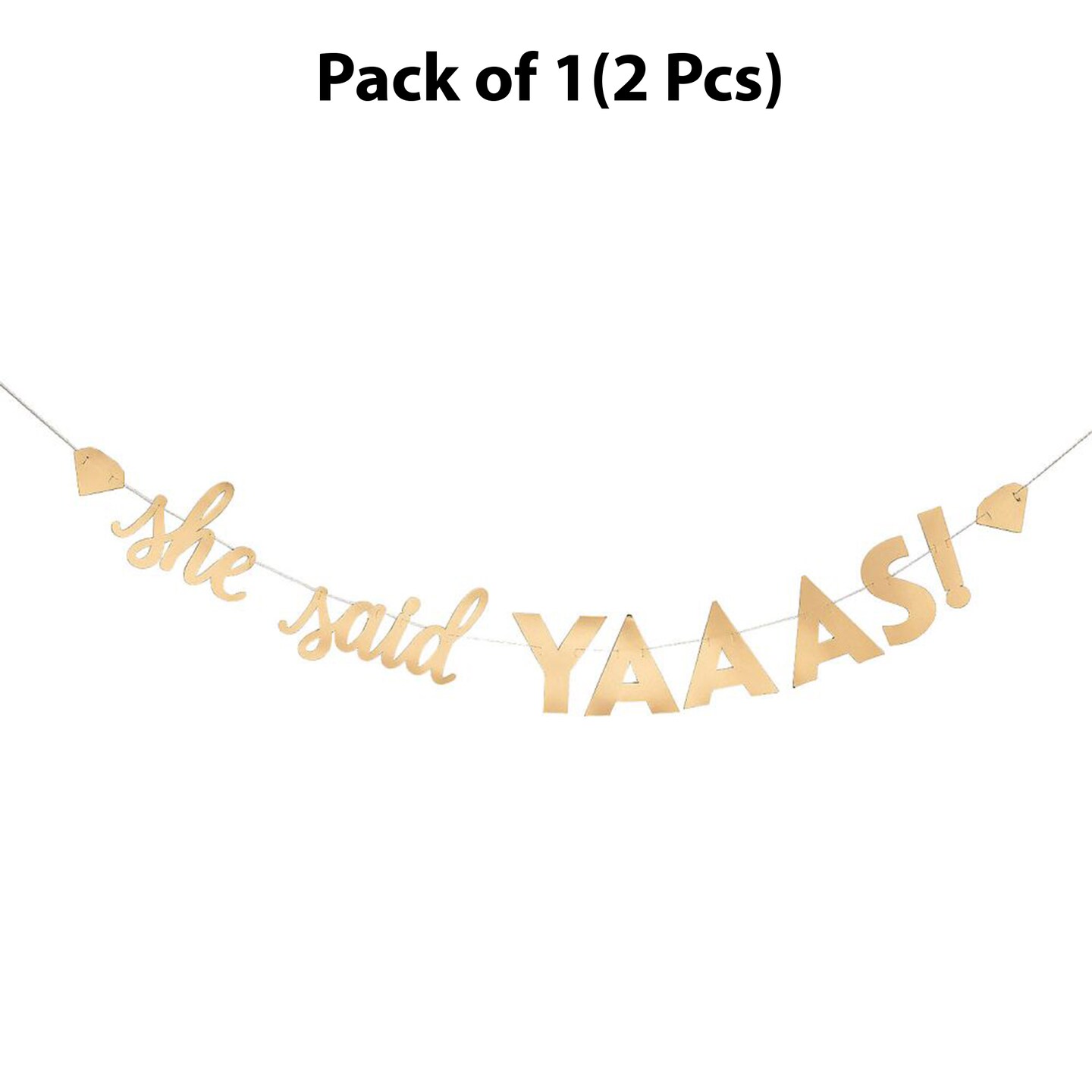 Garland Gold Color (SHE SADE WAAAS!) - 7 feet long | Golden Elegance ...