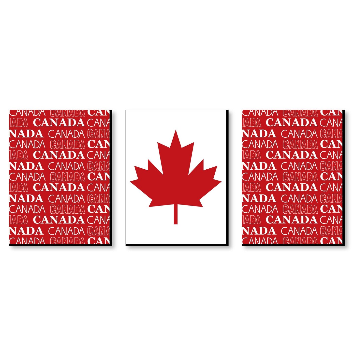 Big Dot of Happiness Canada Day - Maple Leaf Wall Art and Room Decor ...
