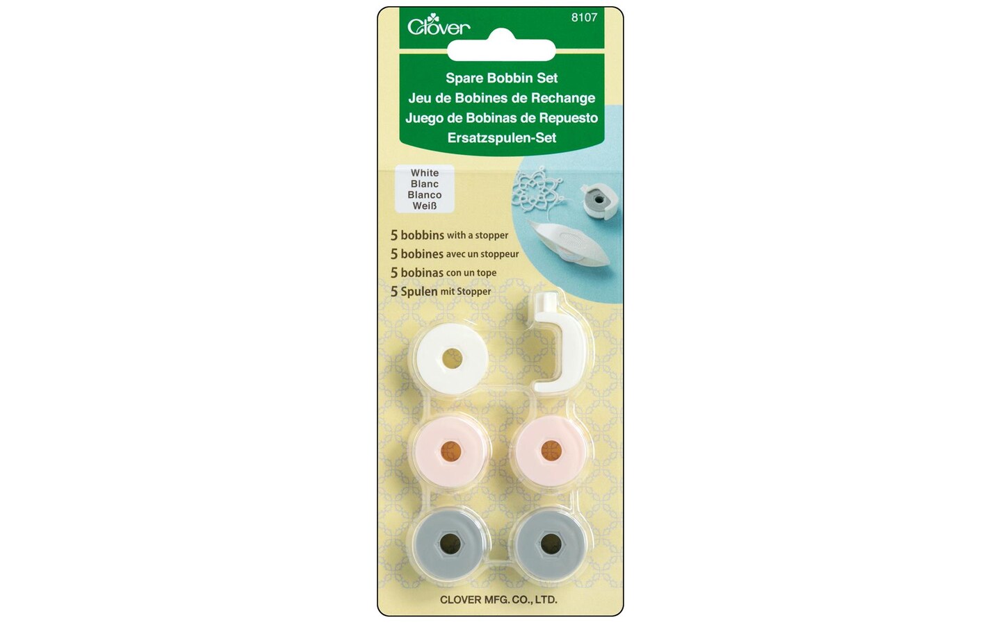 Clover Bobbin Tatting Shuttle Spare Bobbin Set Wht | Michaels