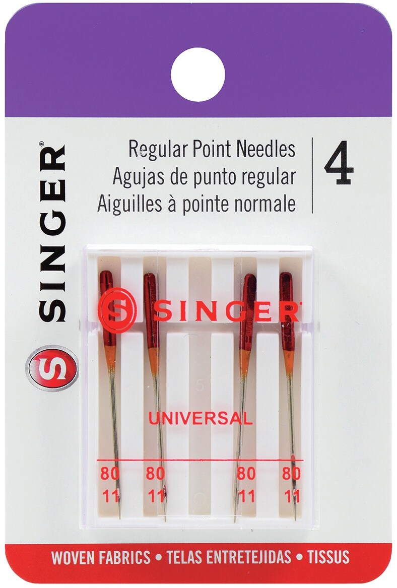 SINGER Universal Regular Point Machine Needles-Size 11/80 4/Pkg | Michaels