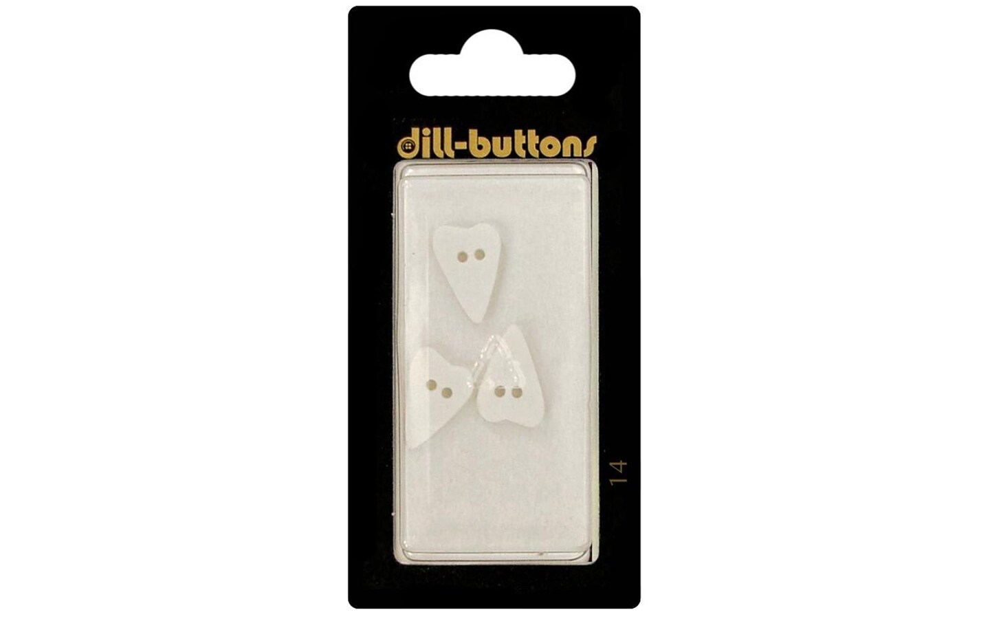 Dill Buttons 15mm 3pc 2 Hole Folk Heart White | Michaels