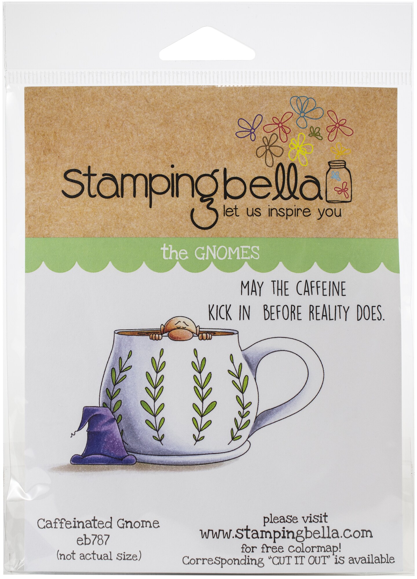 Stamping Bella Cling Stamps-Caffeinated Gnome | Michaels