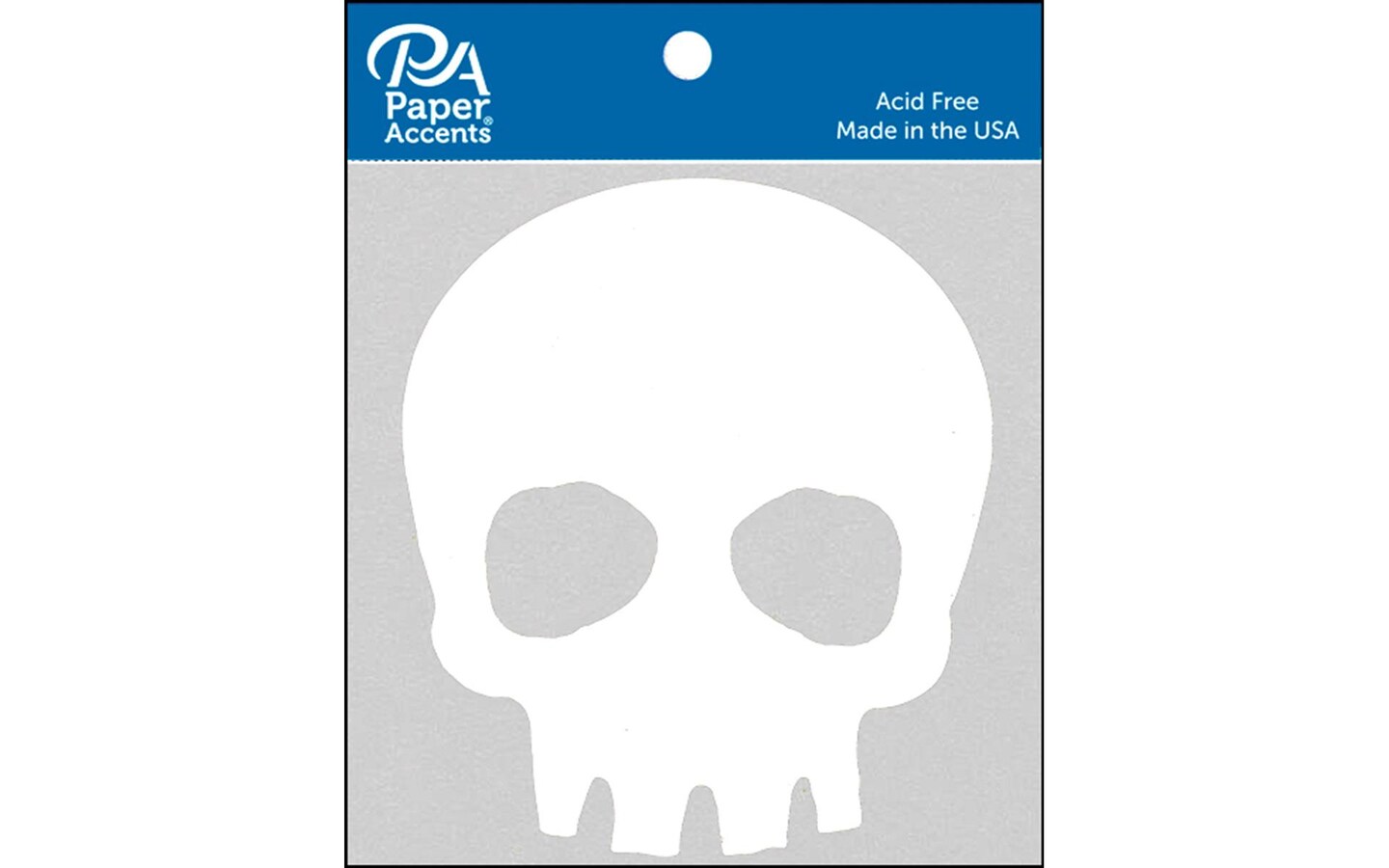 Chip Shape 8pc Skull White | Michaels