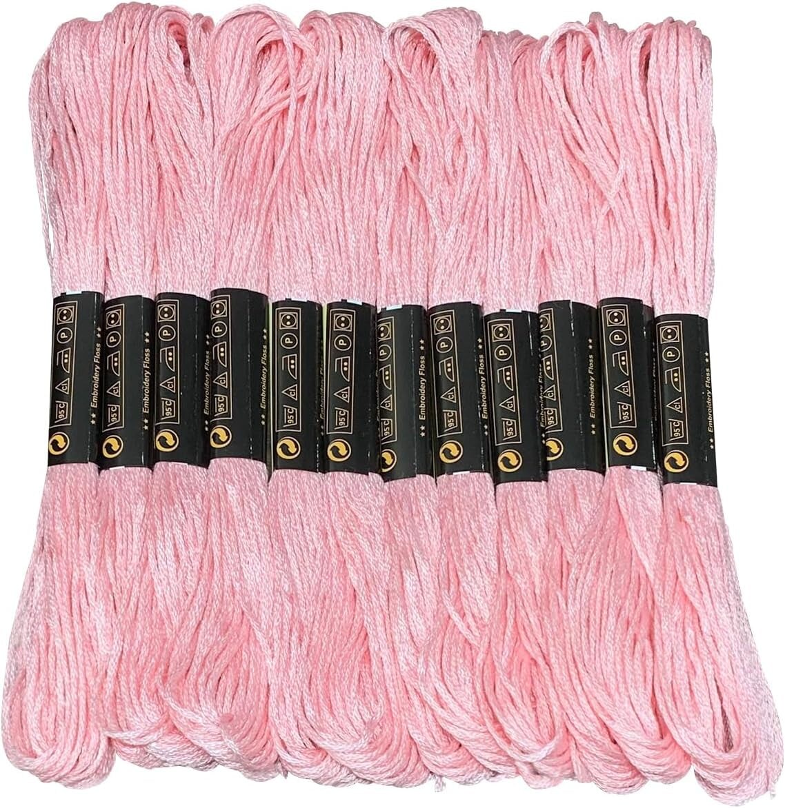12 Skeins Embroidery Floss White Color, Friendship Bracelet String ...