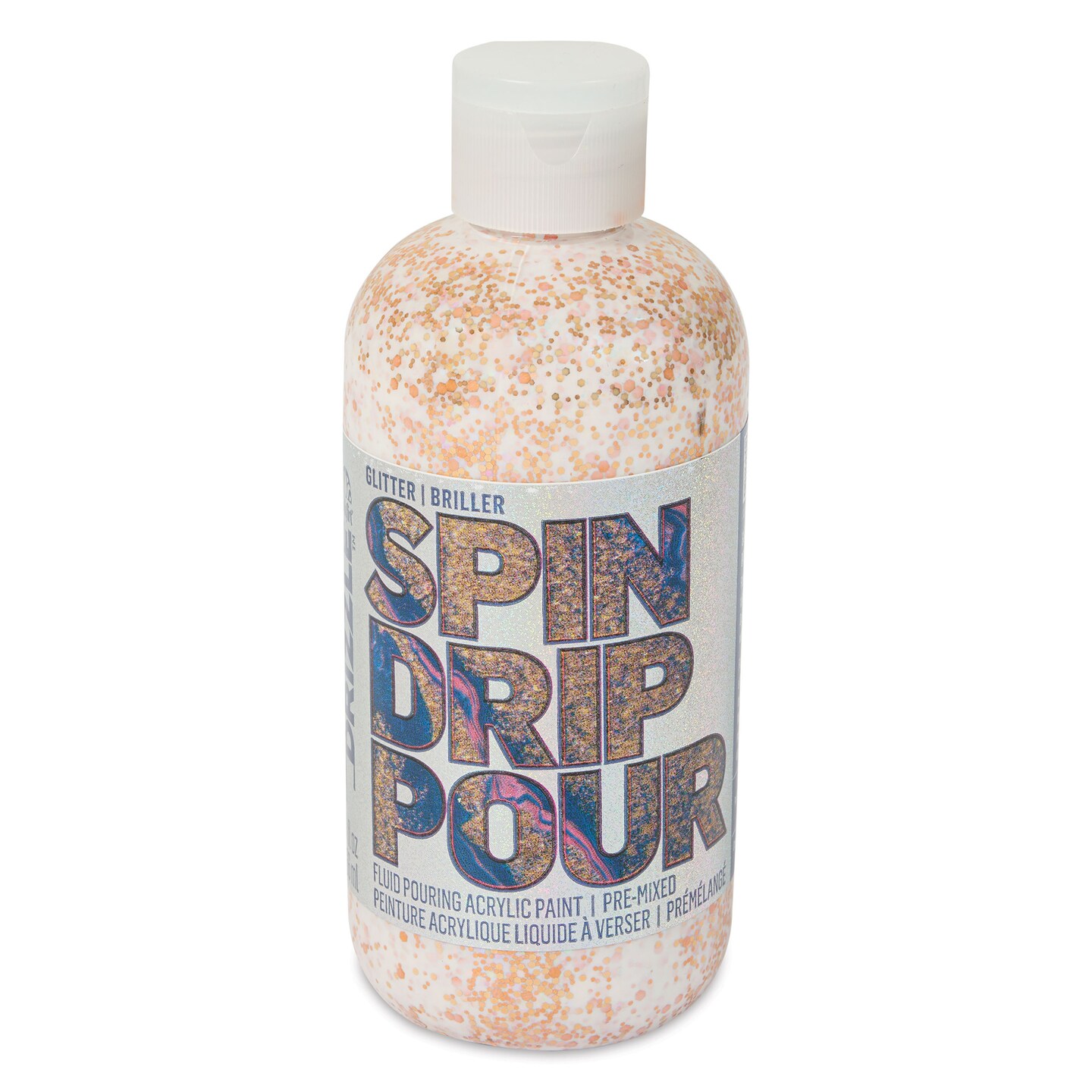 FolkArt Drizzle Acrylic Pouring Paint - Rosie Gold Glitter, 266 ml ...