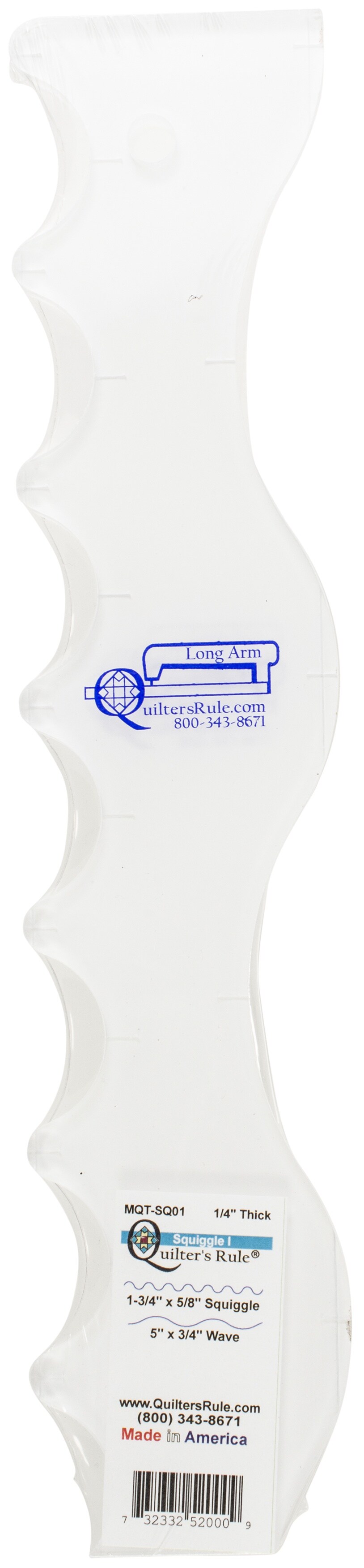 Quilter's Rule Machine Quilting Tools Squiggle Templates -Squiggle Tool ...