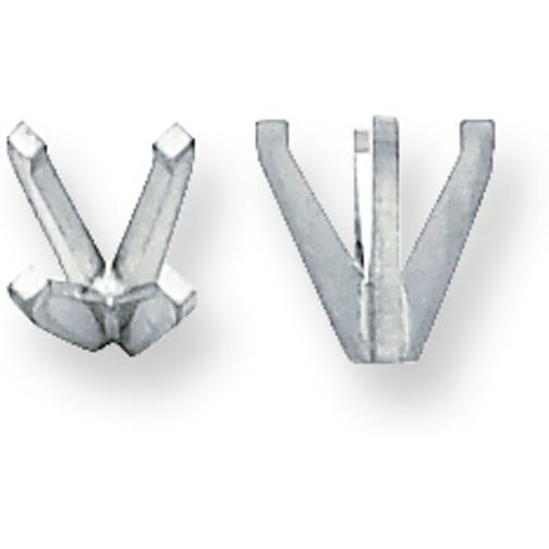 14K White Gold 4 Princess Straight Prong Setting 7mm | Michaels