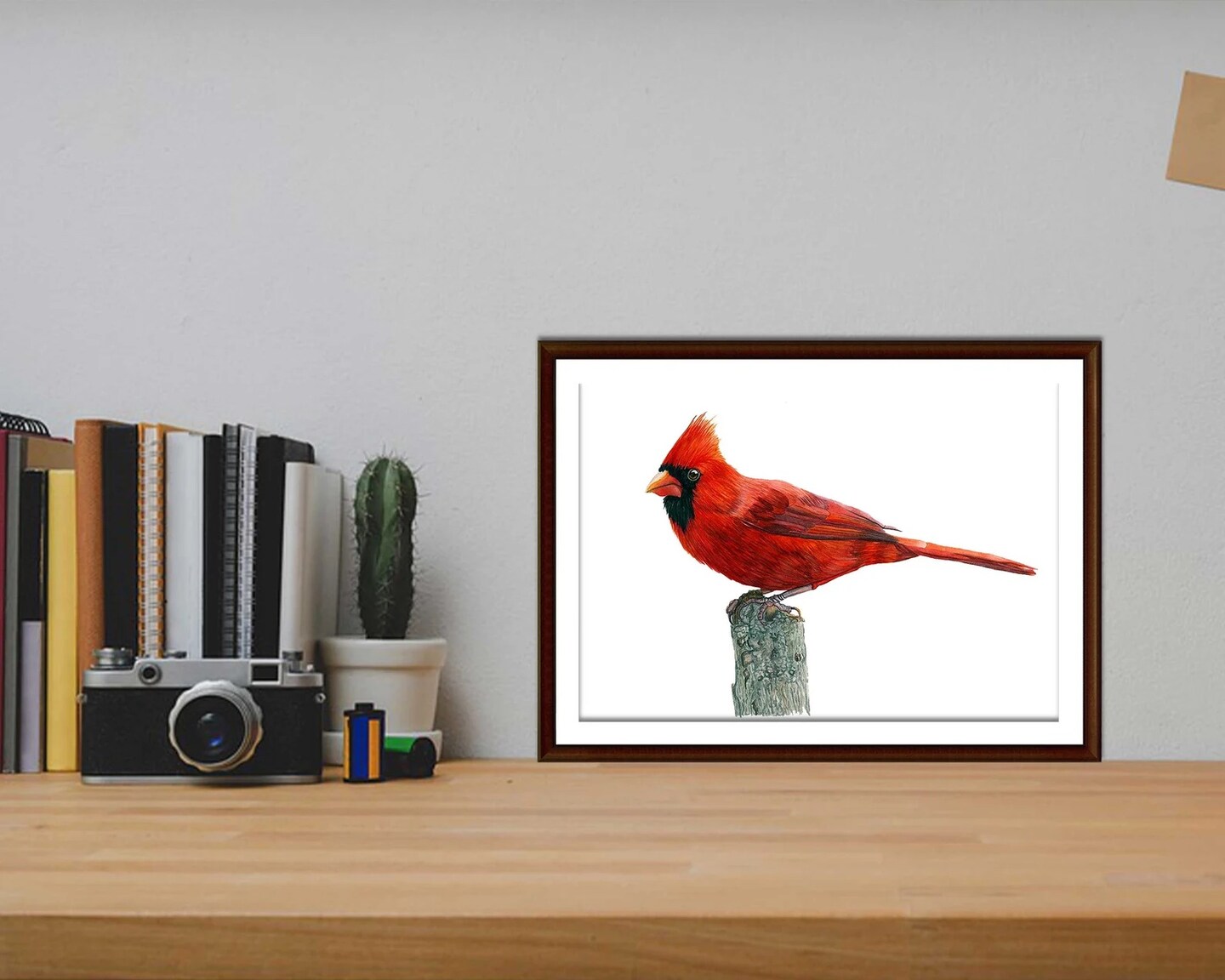 Cardinal Watercolor Print Red Cardinal Bird Art Print Cardinal Painting ...